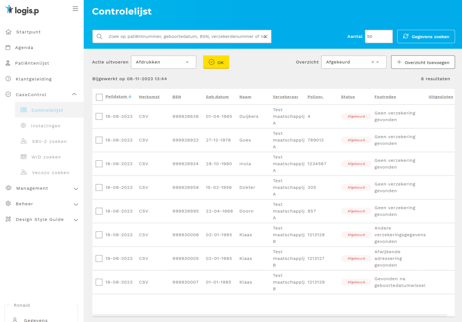 CassControl - Logis.P